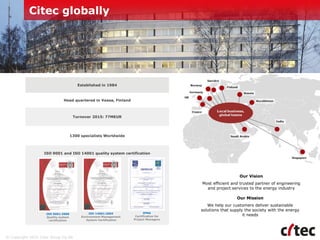 Citec India Profile 2017 | PPT