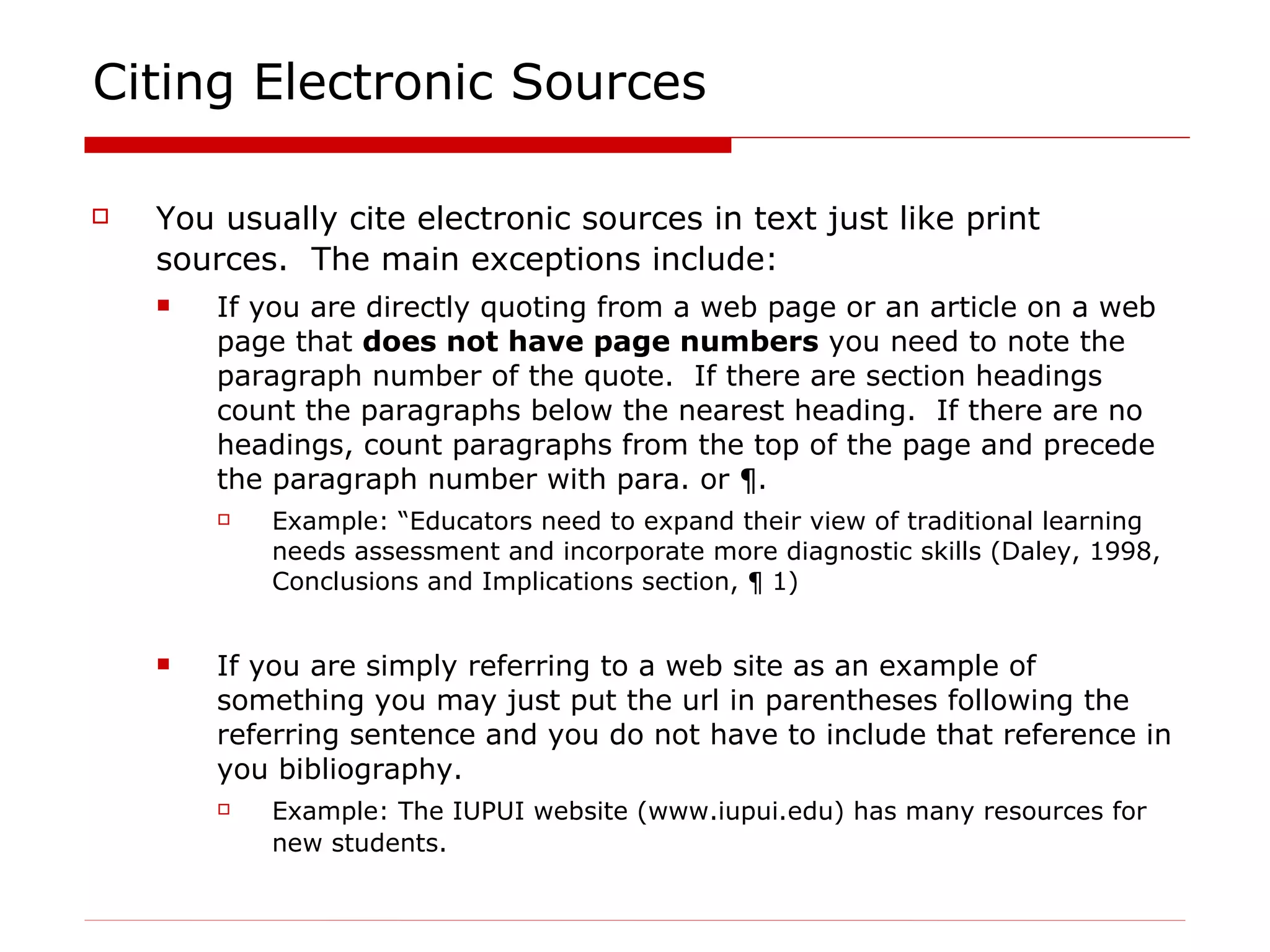 APA in-text citations | PPT