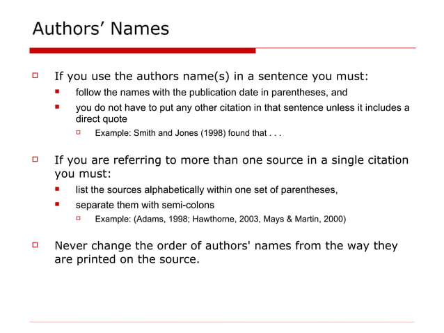 APA in-text citations | PPT | Resume Writing and Advice | Job Search