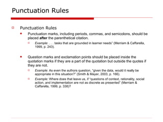 APA in-text citations | PPT
