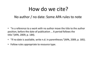 Cite It Right! (advanced) | PPT