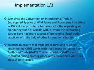 Convention on the international trade in endangered species of wild ...