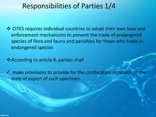 Convention on the international trade in endangered species of wild ...