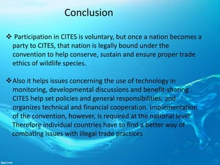 Convention on the international trade in endangered species of wild ...