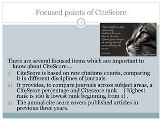 Cite score | PPTX