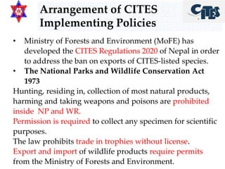 CITES implementation in Nepal........pptx