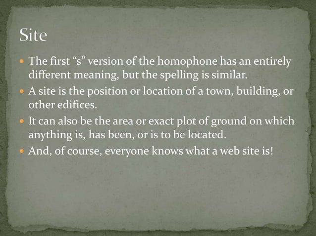 Cite, site, and_sight | PPTX | Web Development | Internet