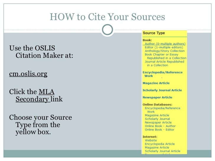 Cite Your Sources -- Why and How
