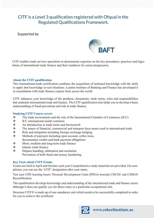 Citf | PDF | Business Accounting & Finance | Business