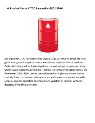Citgo product information metro | PDF