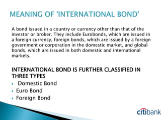 International Bond Market | PPT