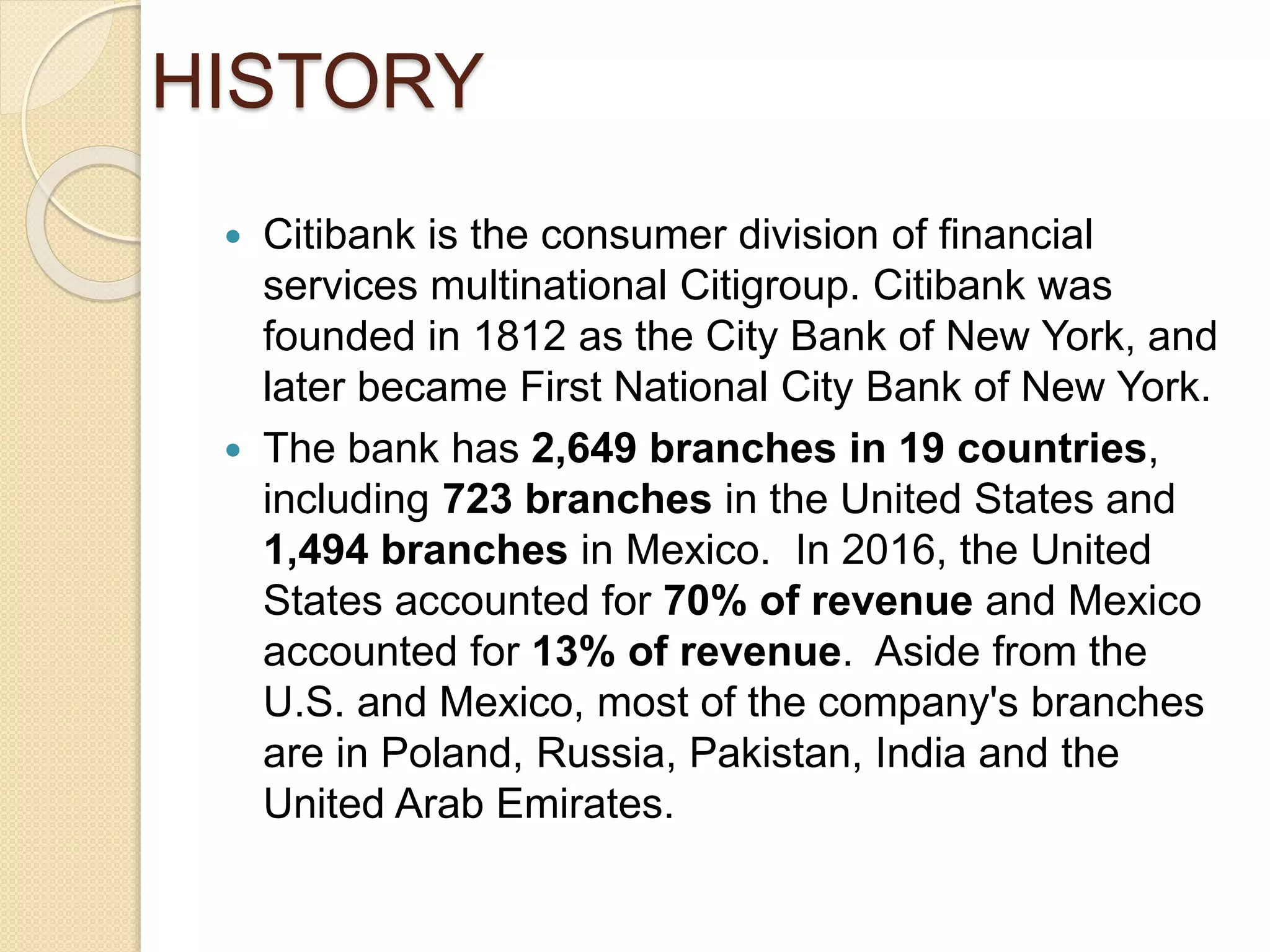 Citi bank | PPTX