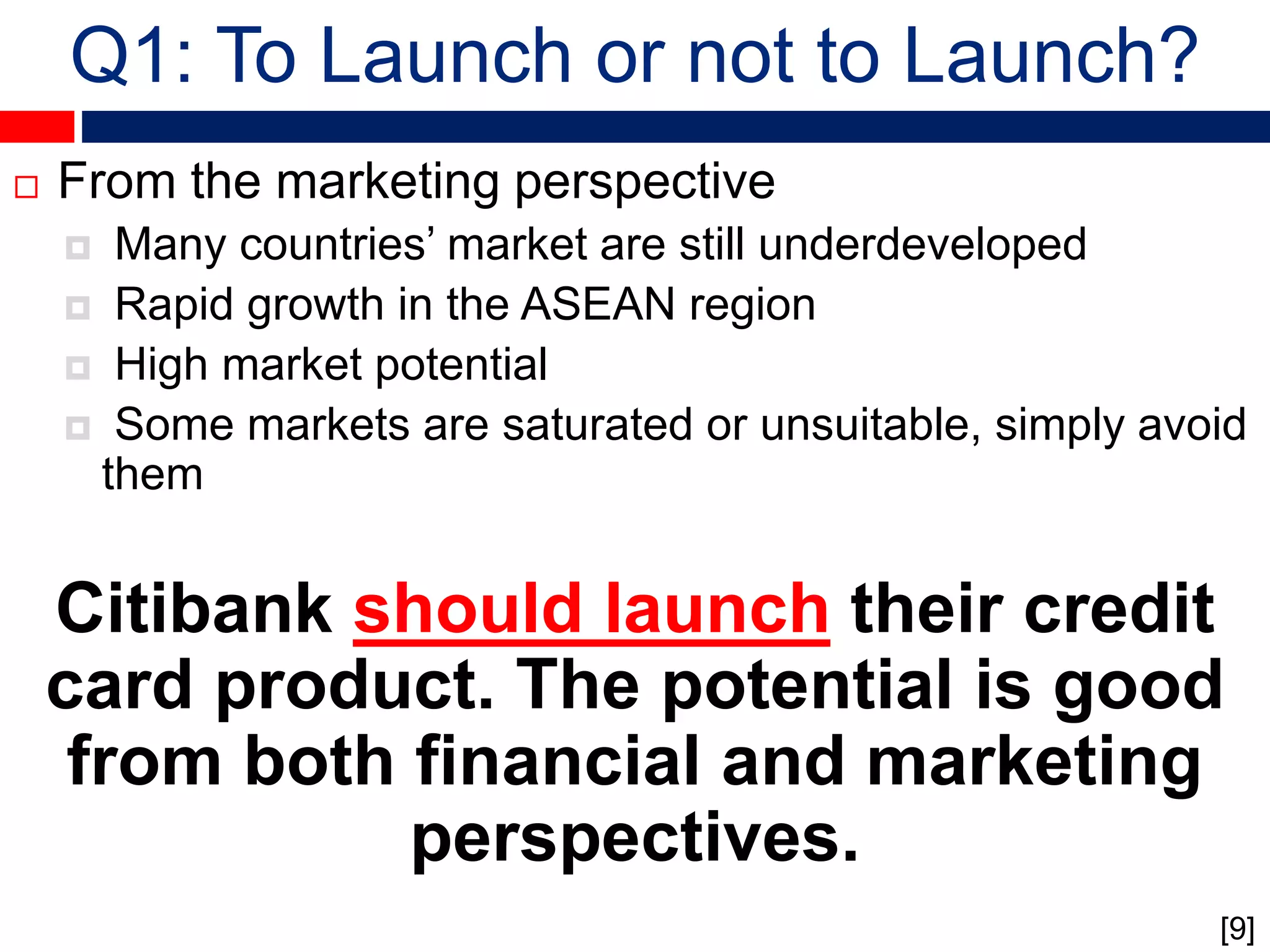 Citibank Asia-Pacific Credit Card Case | PPTX