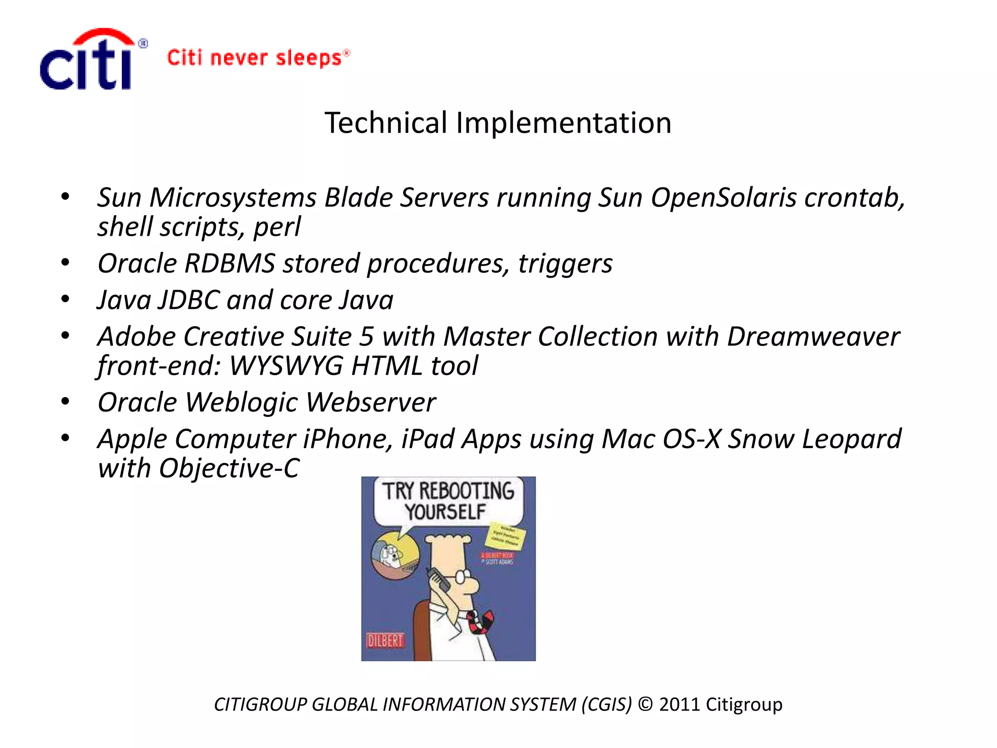 Citicorp Presentation | PPTX