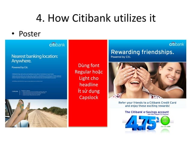 Citi bank typography | PPT