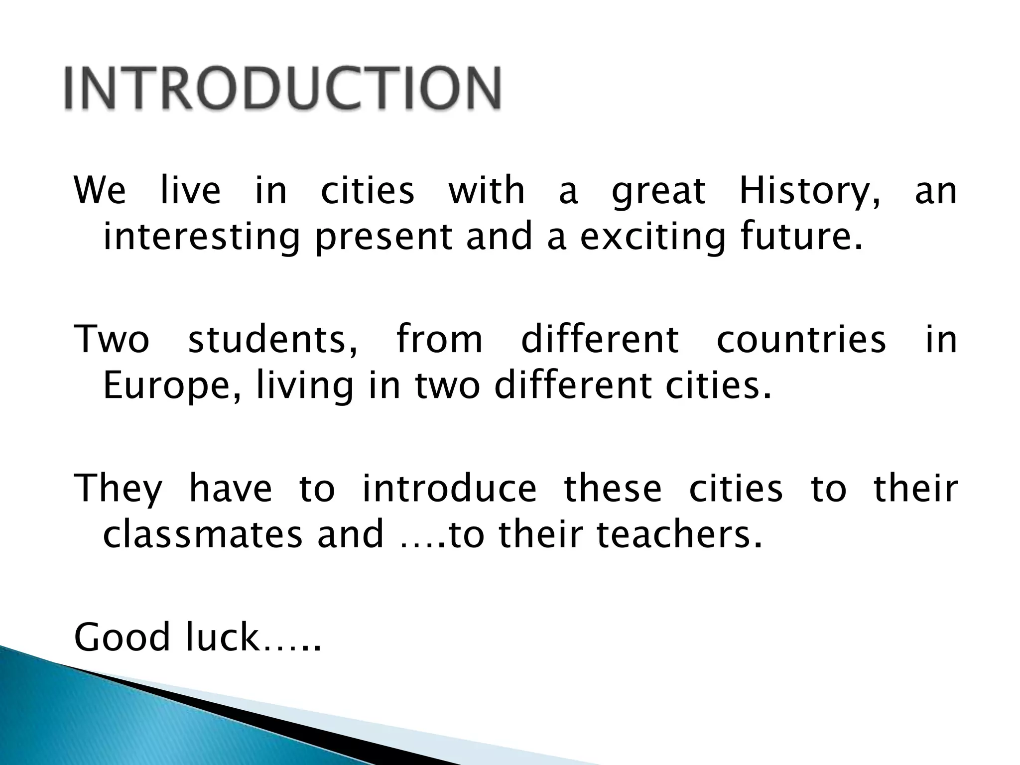 Cities, Present, Past and Future | PPTX