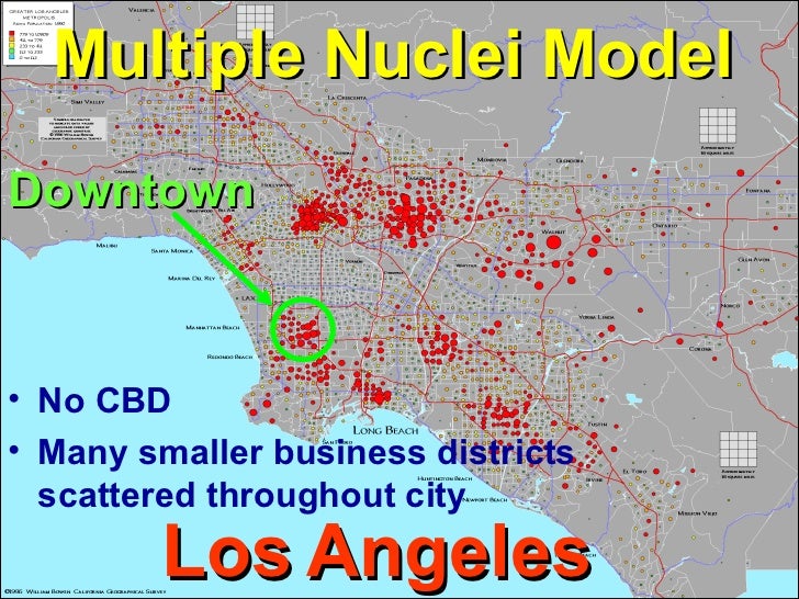 Multiple Nuclei Model Example City Harris And Ullman's Multiple Nuclei