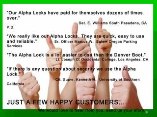 How The Alpha Lock Helps Parking Enforcement for Cities and Police ...