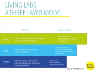 Cities as Living Labs and large scale experimentations | PDF