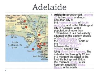 Cities of australia | PPTX