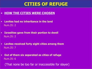 Cities Of Refuge | PPT