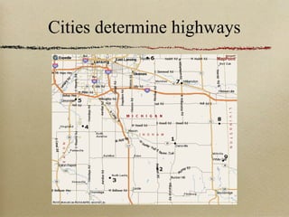 Cities, townships, schools | PPT