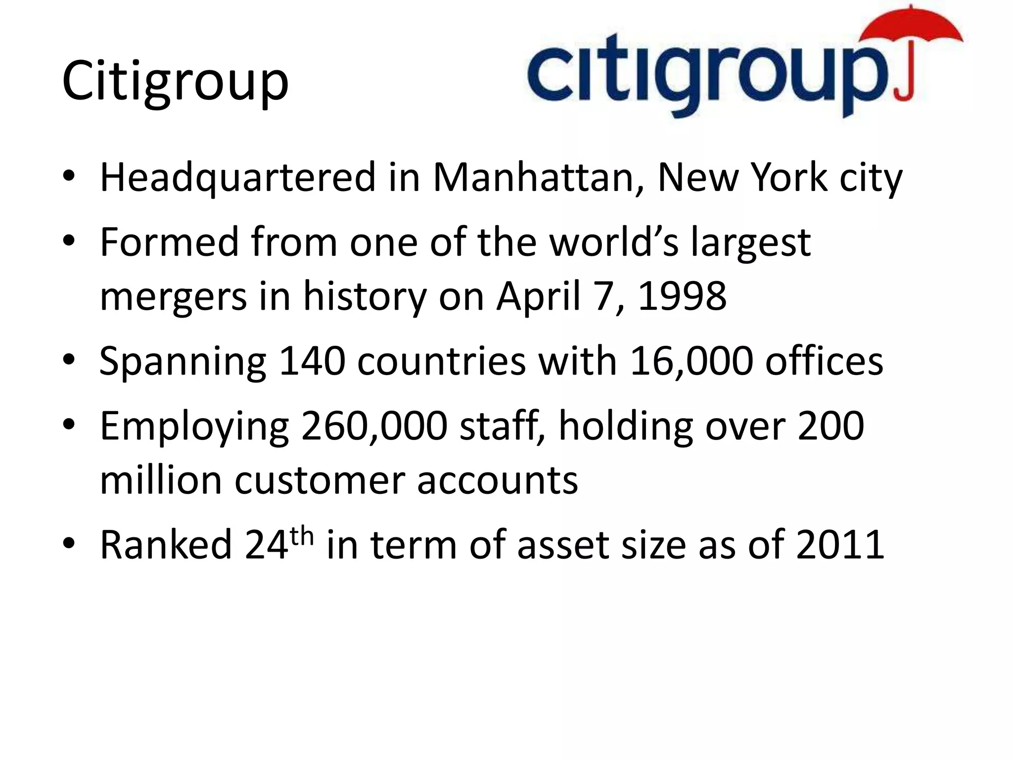 Citigroup | PPTX