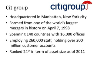Citigroup | PPTX