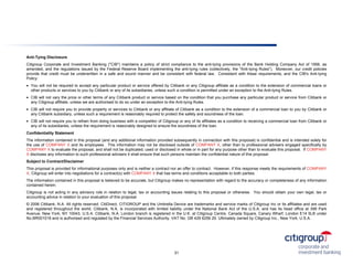 Citigroup Dact Final Tv | PPT
