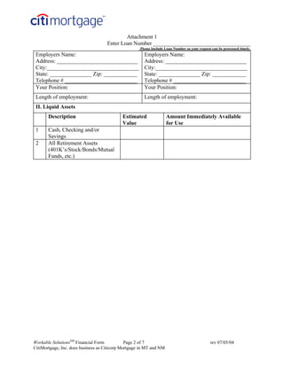 Citi mortgagess package 2nd mtg | PDF