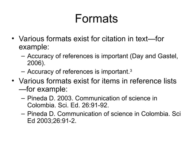 COURSE: citing-references. presentation(ppt) | PPT