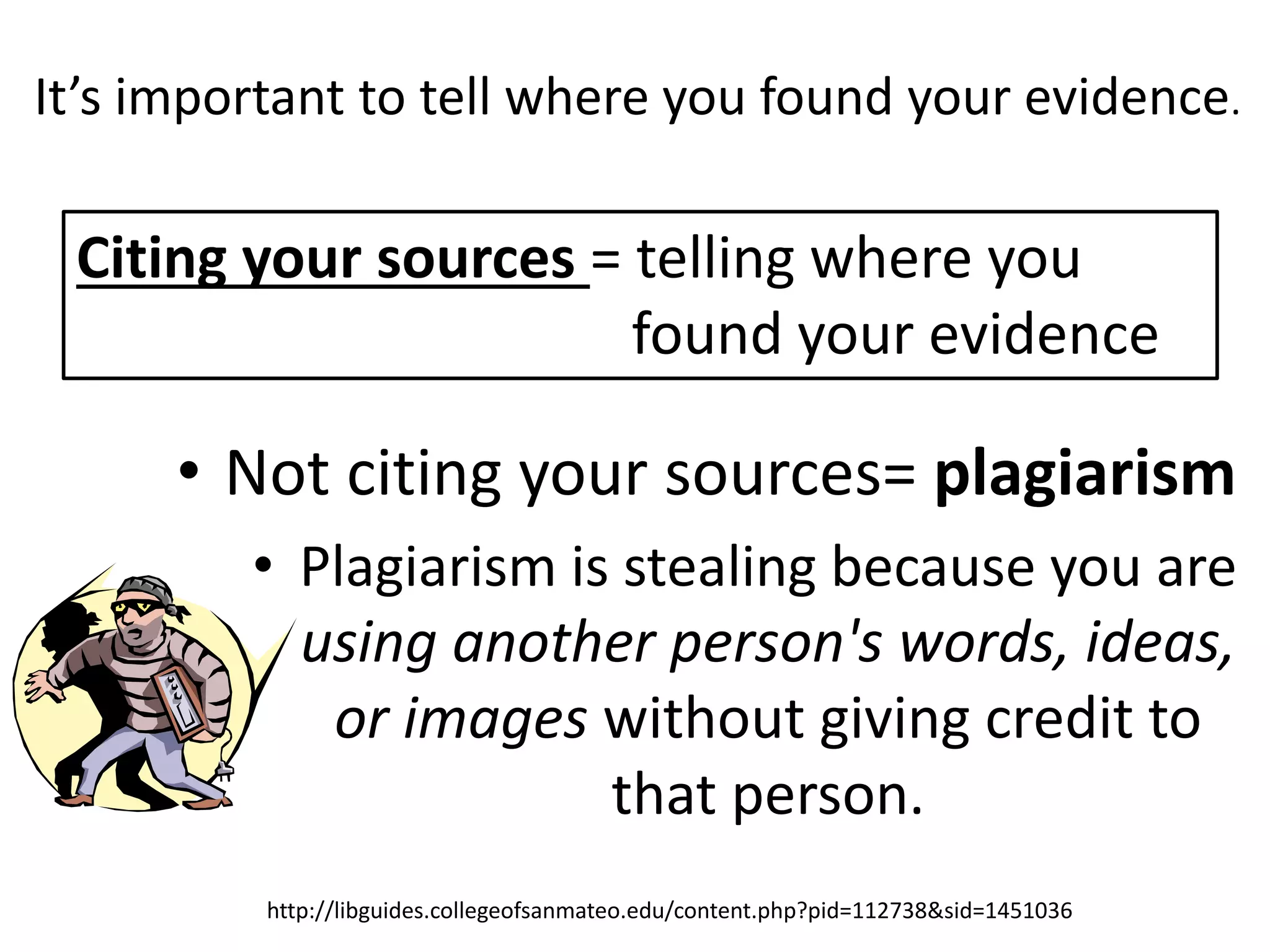 Citing evidence | PPTX