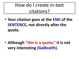 Citing evidence | PPTX