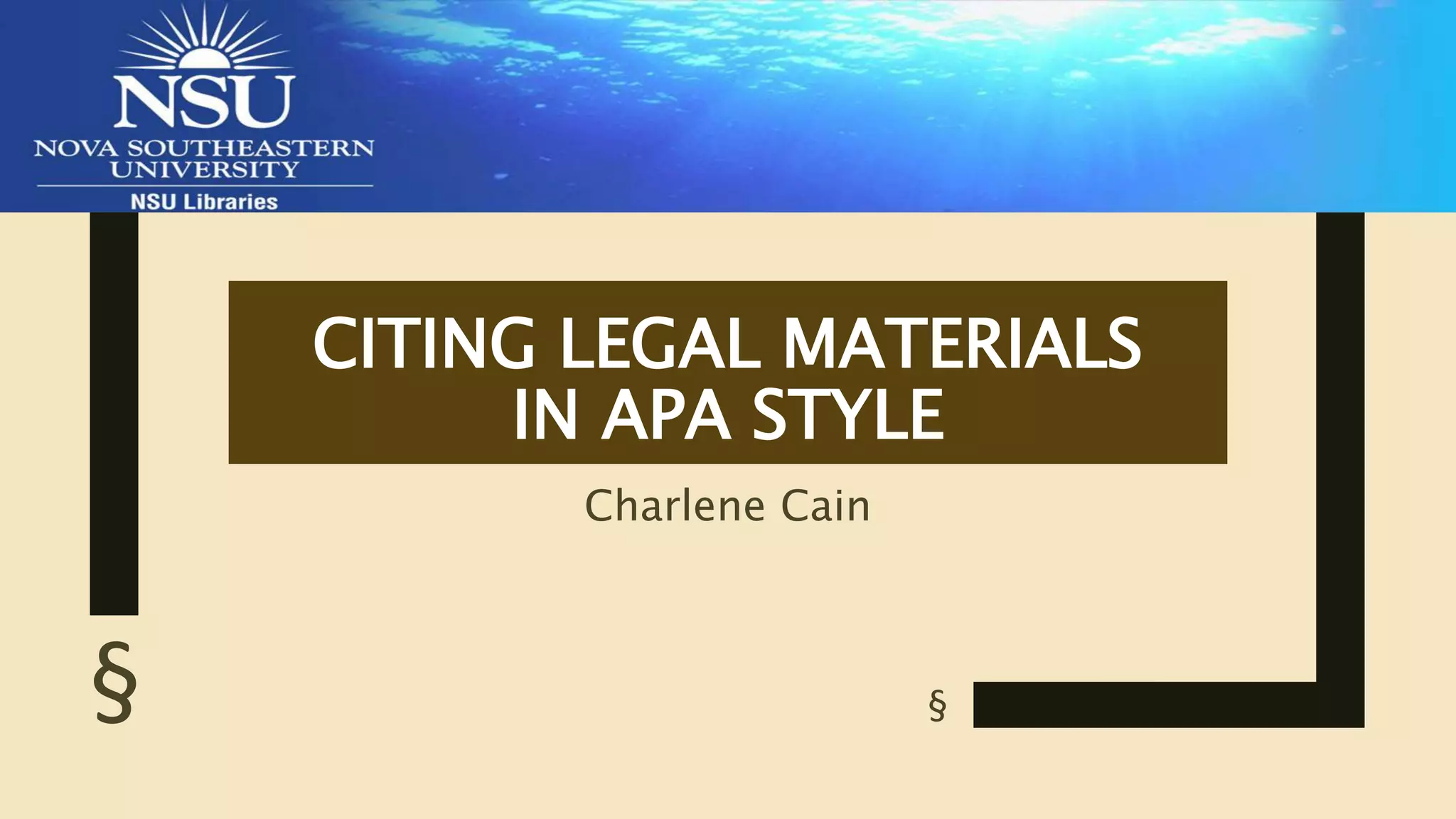 Citing Legal Materials | PPTX | Law