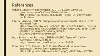 Citing Legal Materials | PPTX | Law