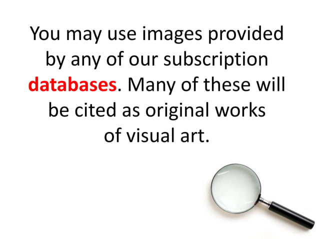 Citing Image of Visual Art | PPTX