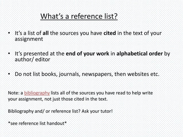 Understanding Citing & referencing harvard style