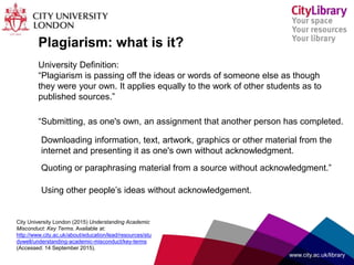 Citing, referencing and avoiding plagiarism | PPTX