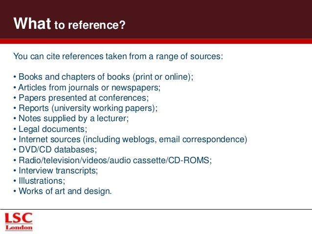 Citing, referencing, and reference management software