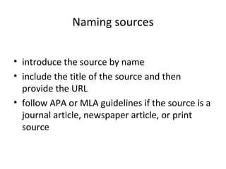 Citing sources | PPT