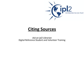 Citing sources | PPT