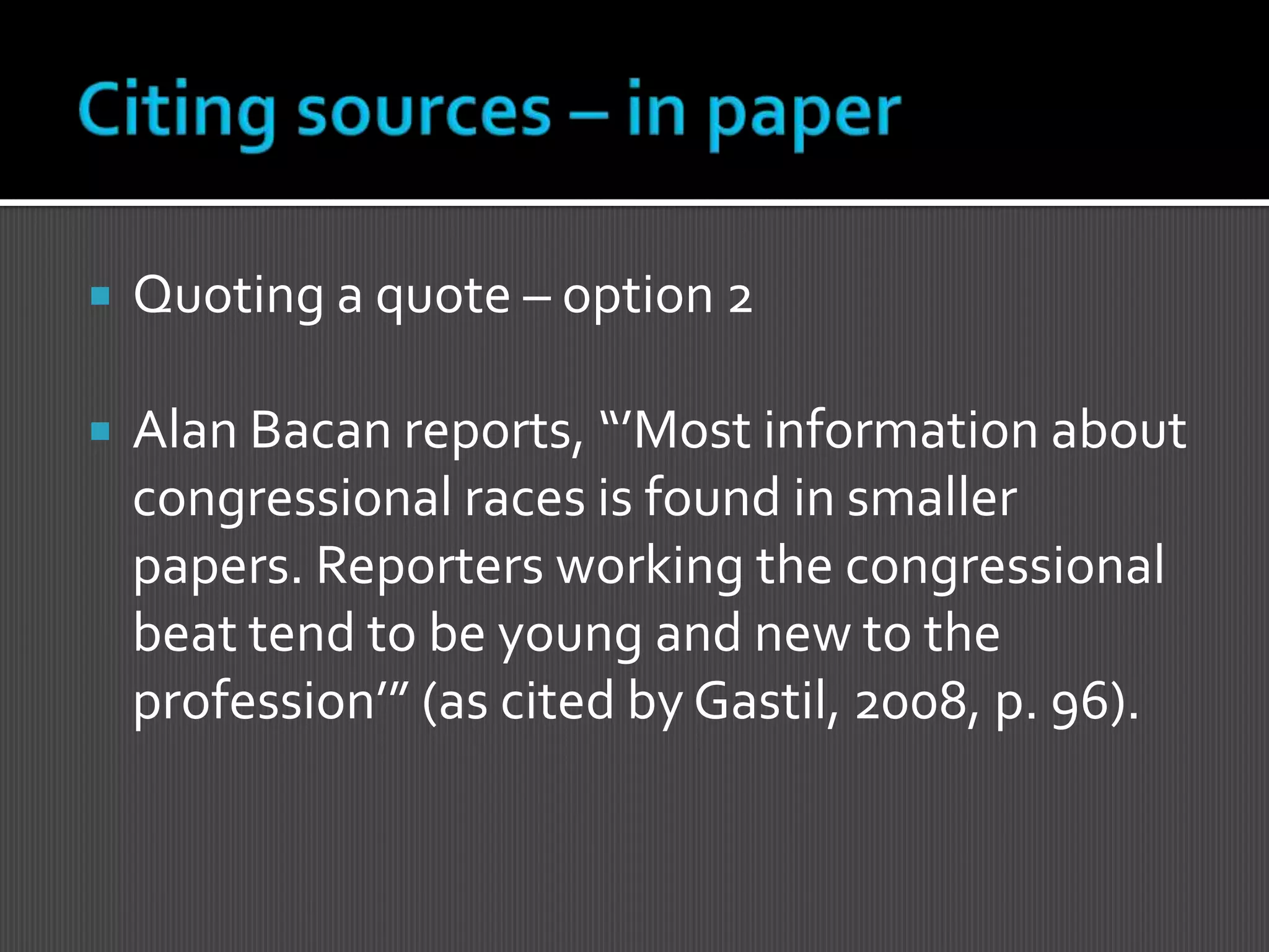 Citing sources* | PPT