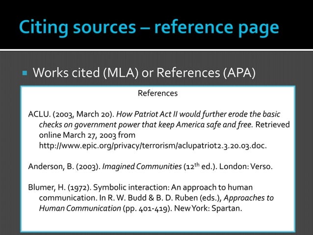 Citing sources* | PPT