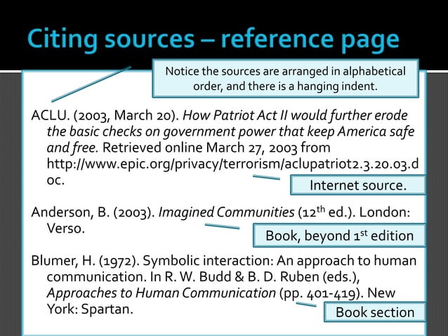Citing sources* | PPT