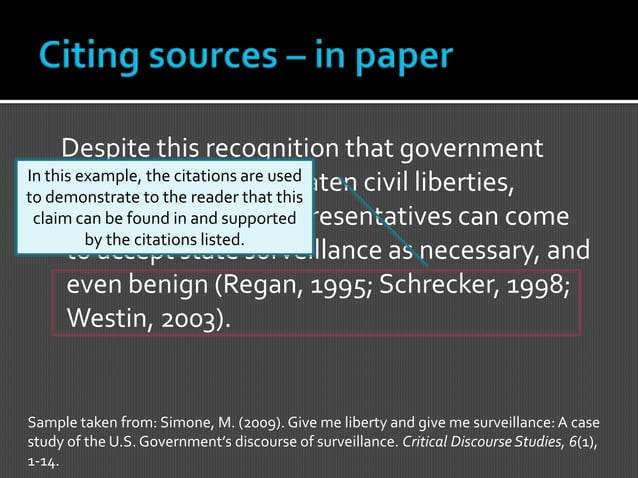 Citing sources* | PPT