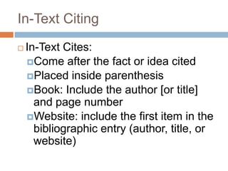 Citing sources | PPTX