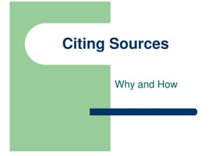 Citing Sources | PDF