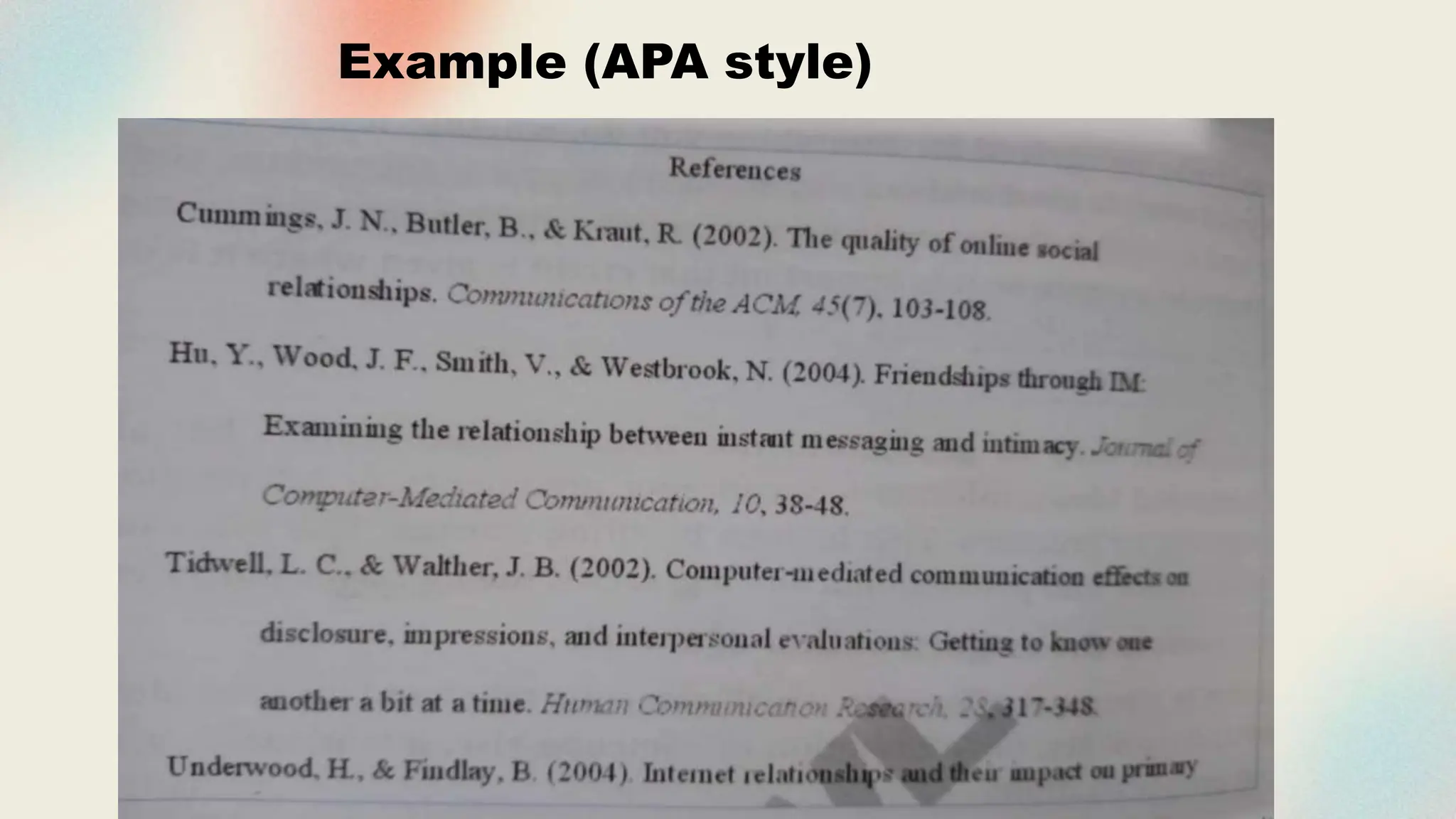 Citing sources using the in-text and reference citation.pptx