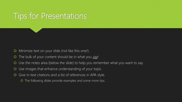 Citing Sources in APA Style in a Presentation | PPTX