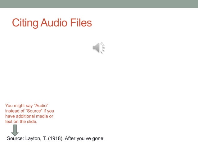 Citing sources in presentations | PPT
